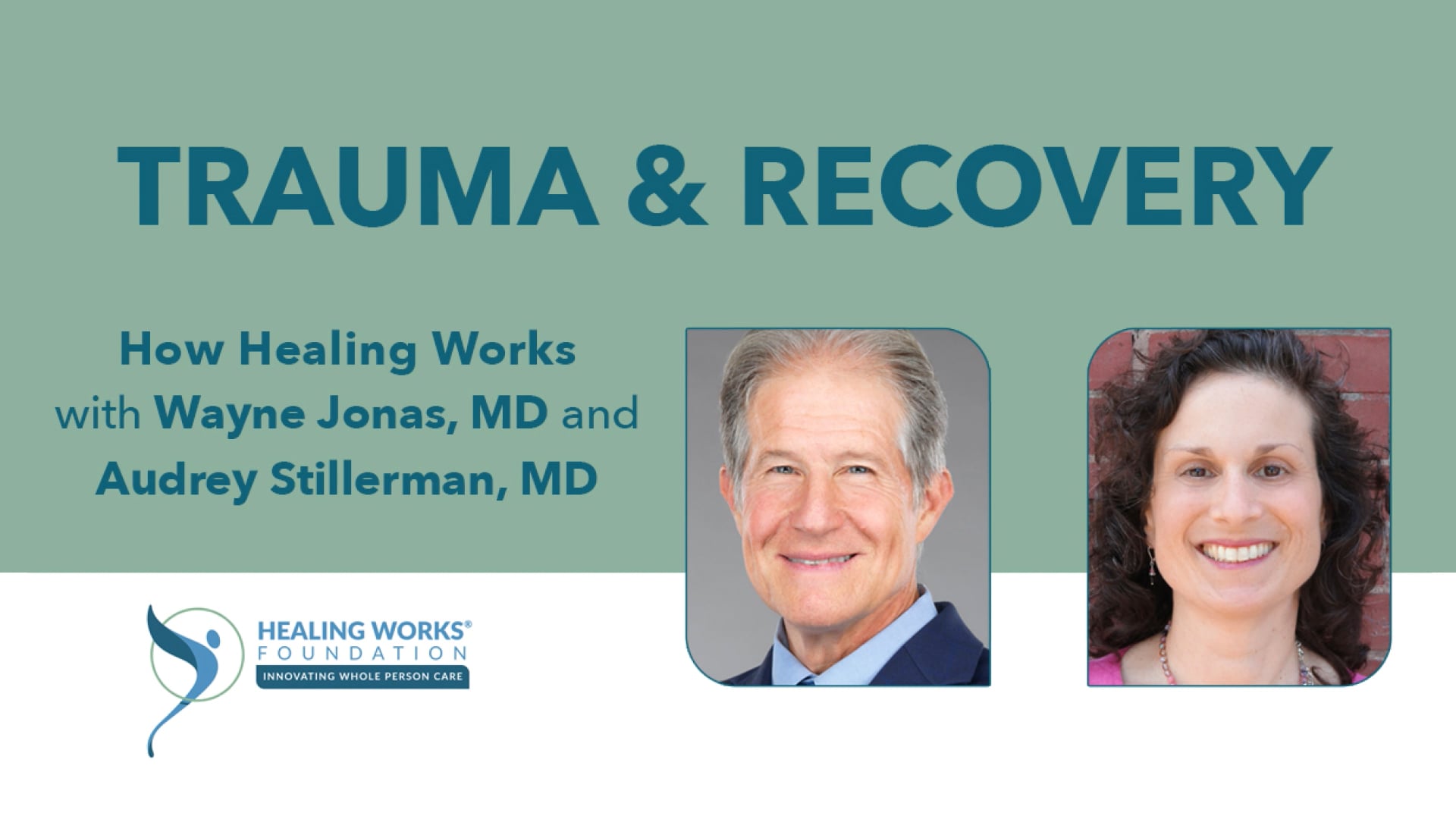 Interview with Dr. Audrey Stillerman (Trauma & Recovery) - Healing ...